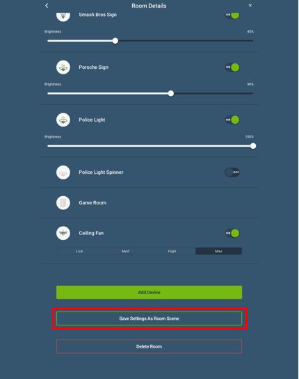 How Do I Create a Room Scene? – My Leviton Support